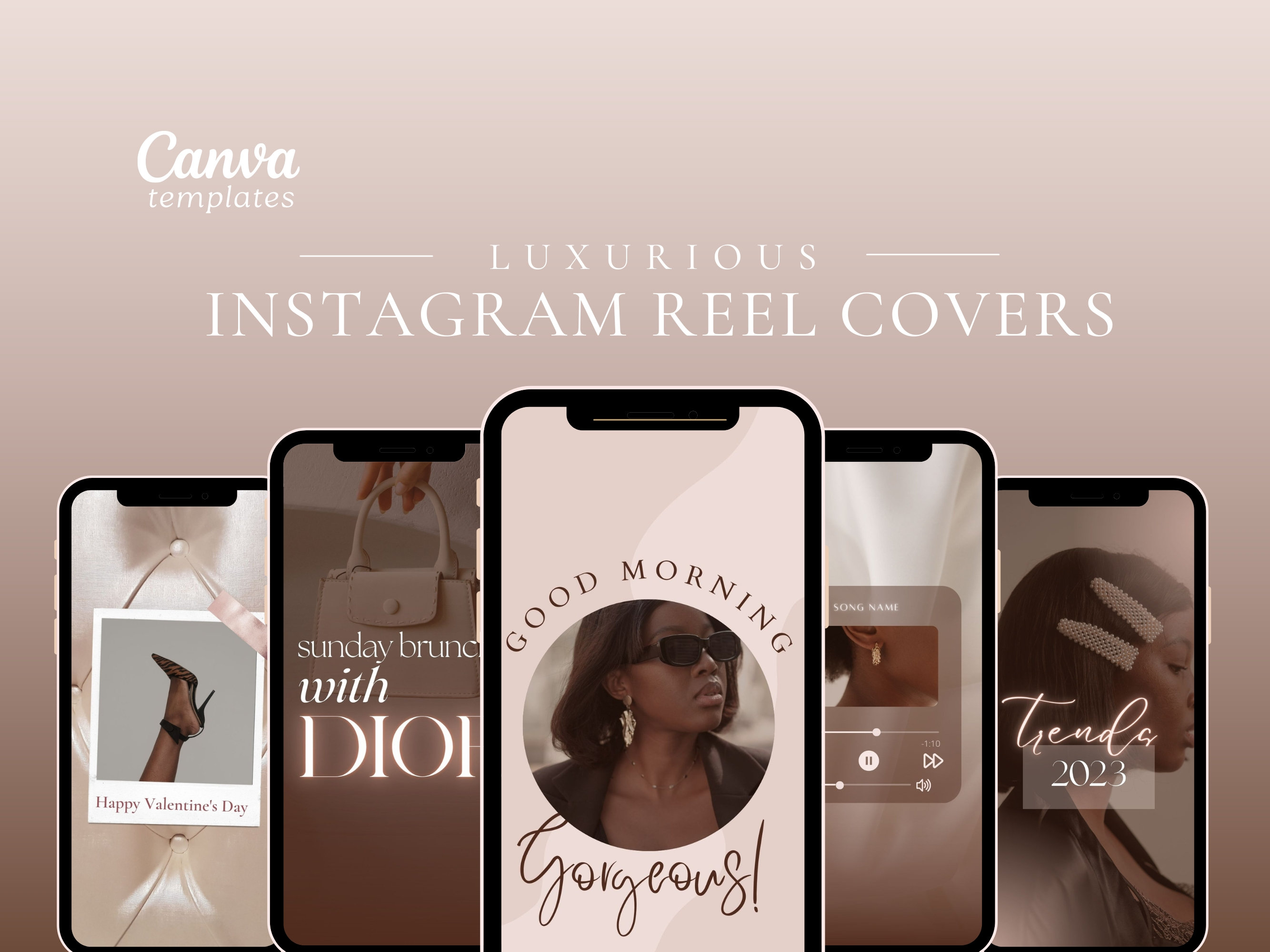 Instagram Reel Templates Minimal IG Reel Cover Template Modern IG Reels ...