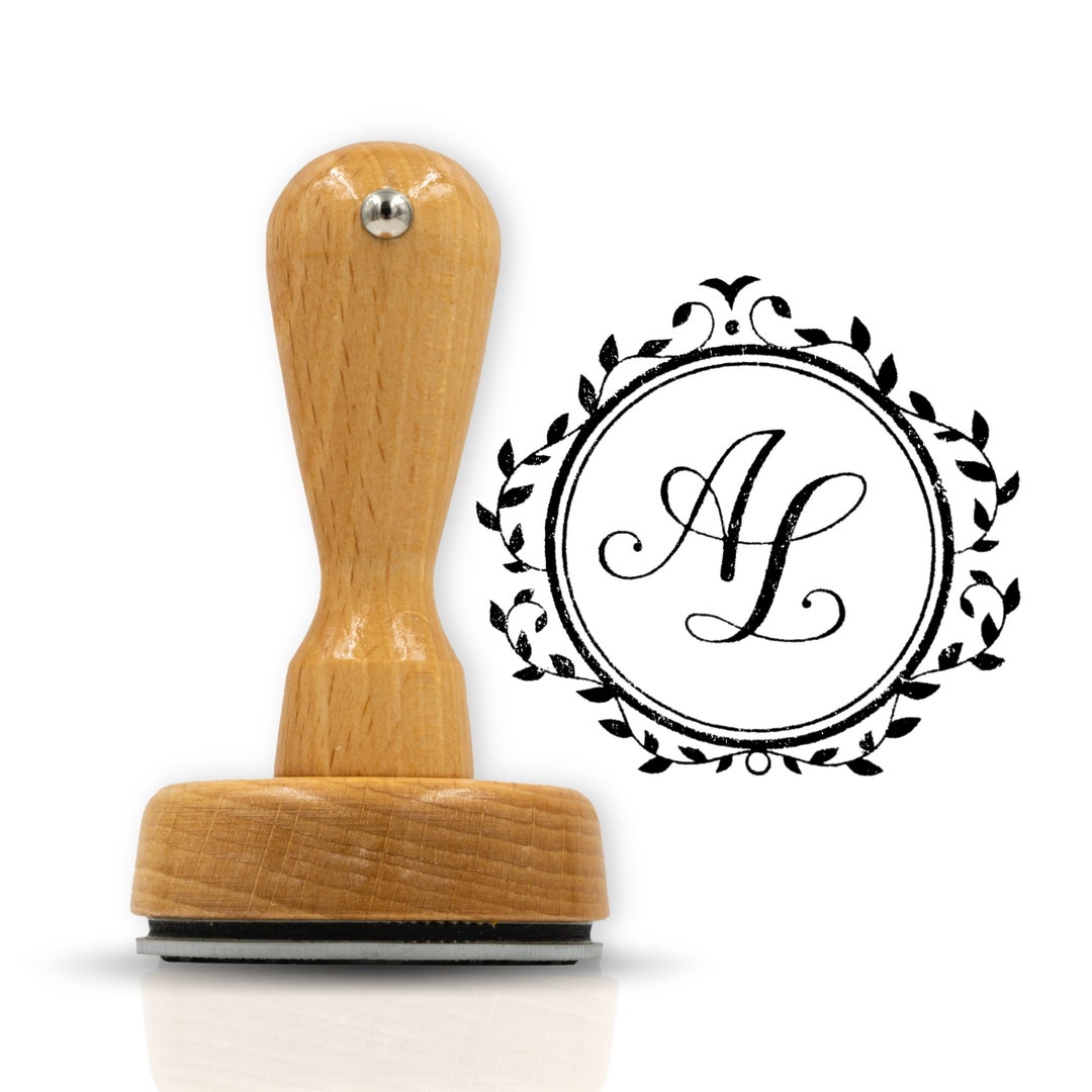 Personalized Wooden Stamp Made in Germany Wedding Stamp With Optional ...
