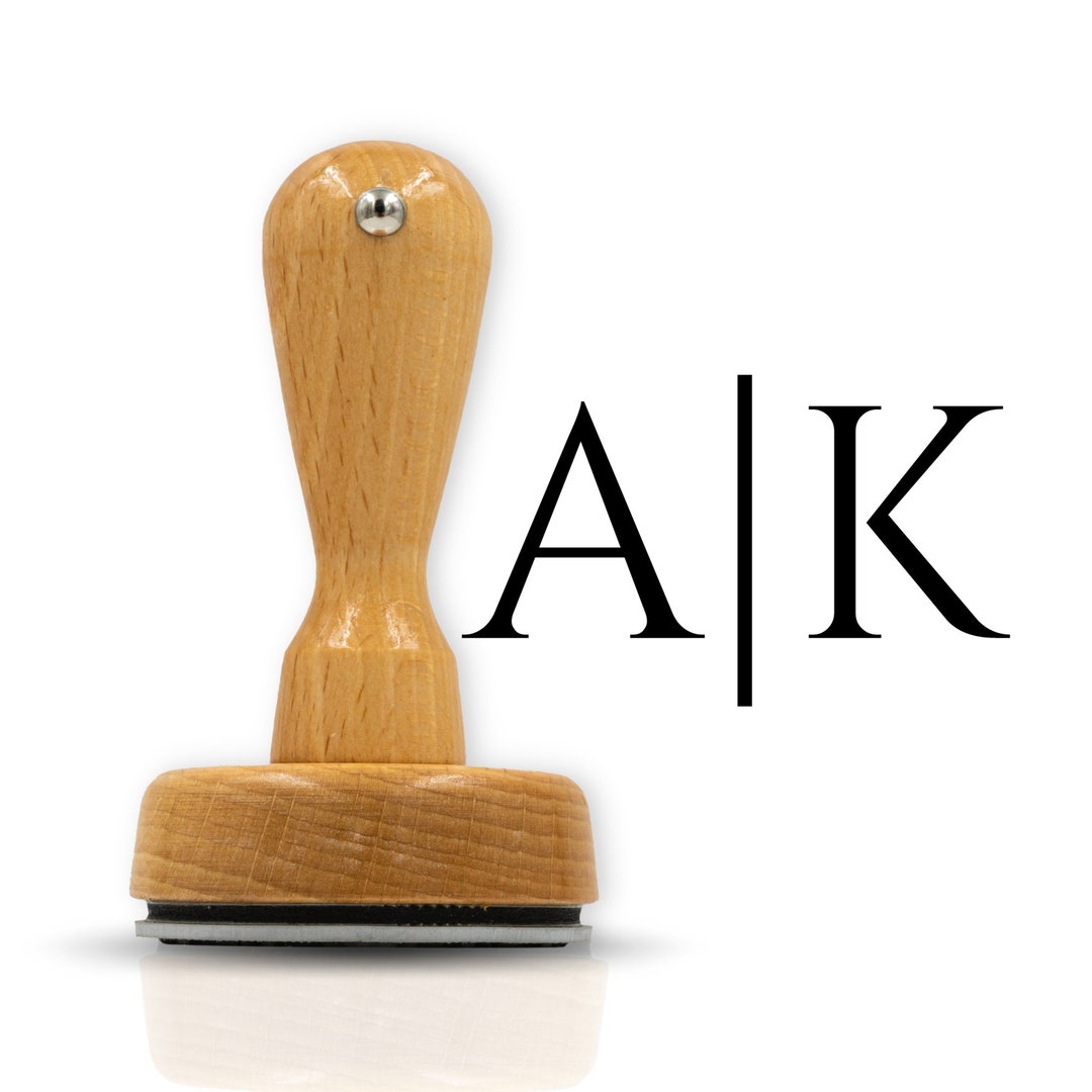 Personalized Wooden Stamp Made in Germany Wedding Stamp With Optional ...