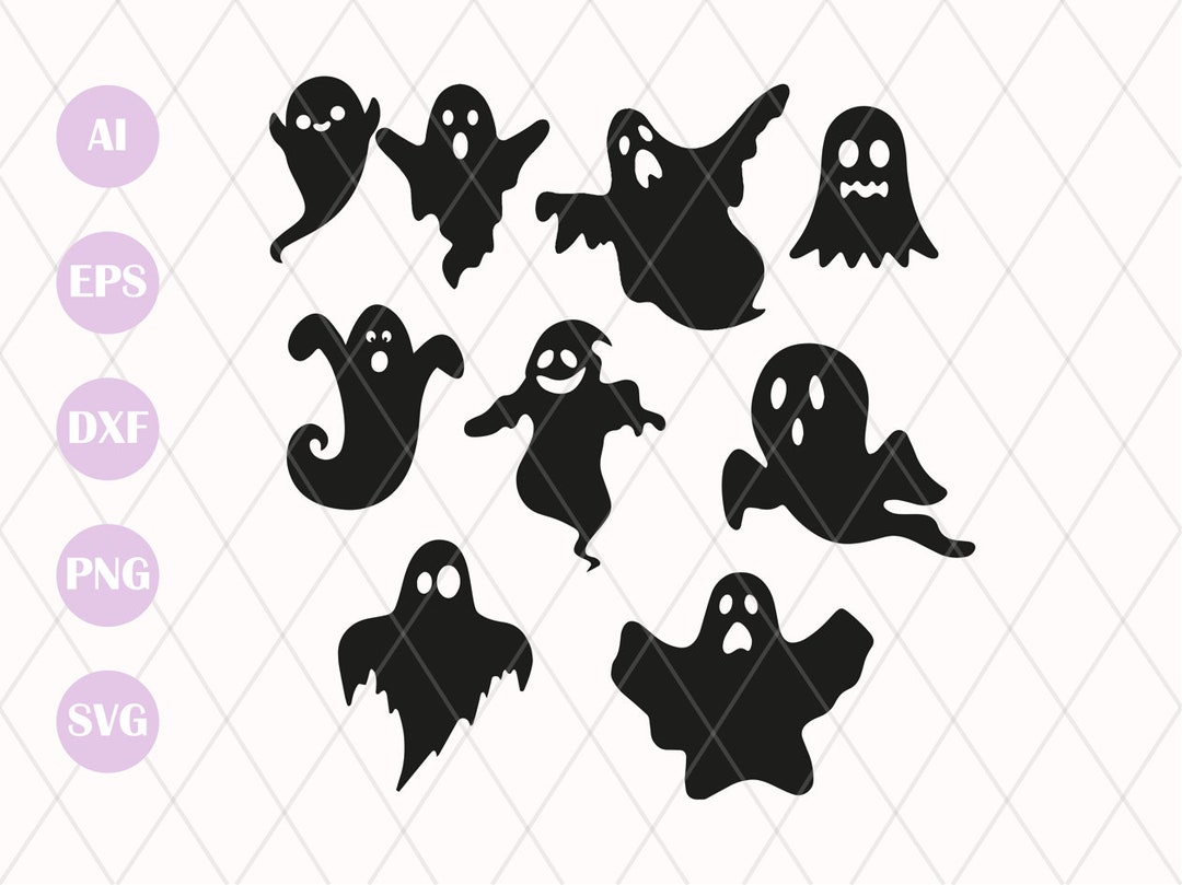 Ghosts Bundle SVG Cut File | Ghosts Svg | Halloween Svg | Ghosts Cut ...