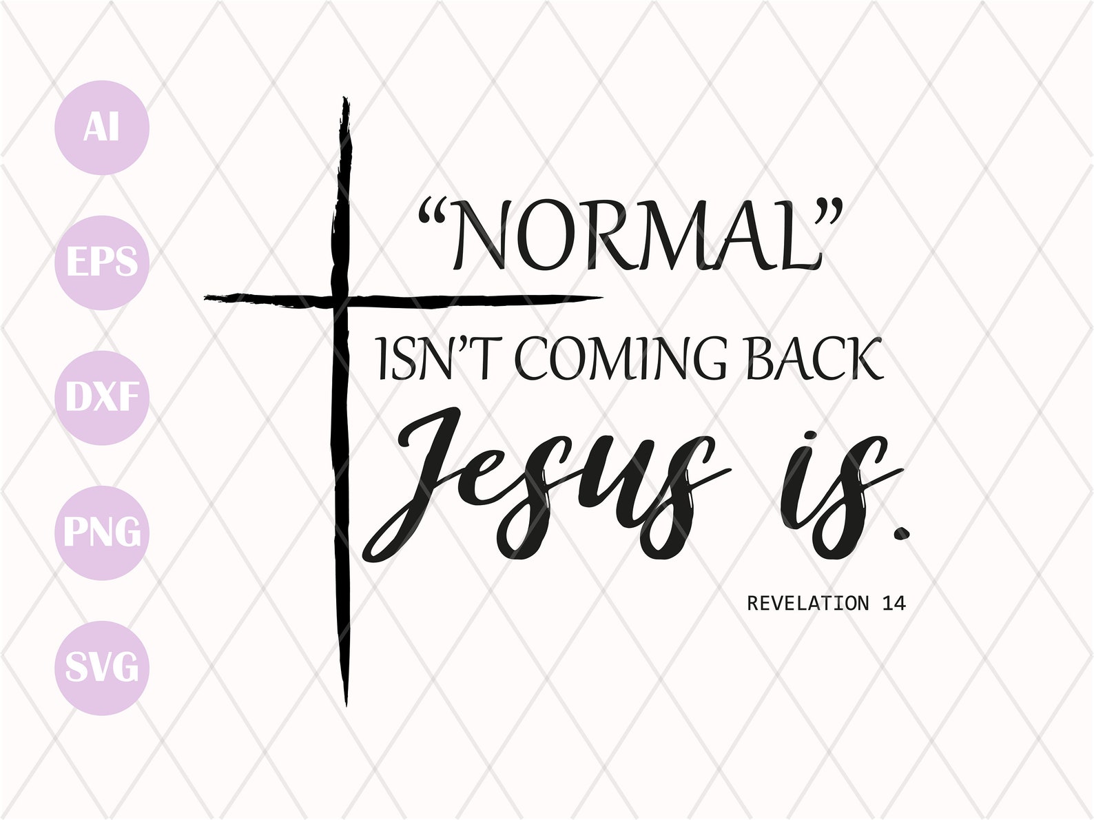 Normal Isn't Coming Back Jesus is Svg Cut File Bible Svg Storm Svg ...