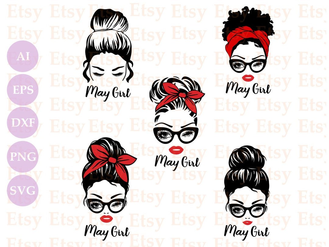 May Girl SVG Cut File | May Girl Bundle SVG | May SVG | May Birthday ...