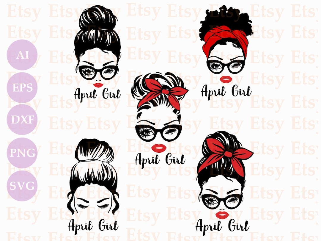 April Girl SVG Cut File | April Girl Bundle SVG | April SVG | April ...