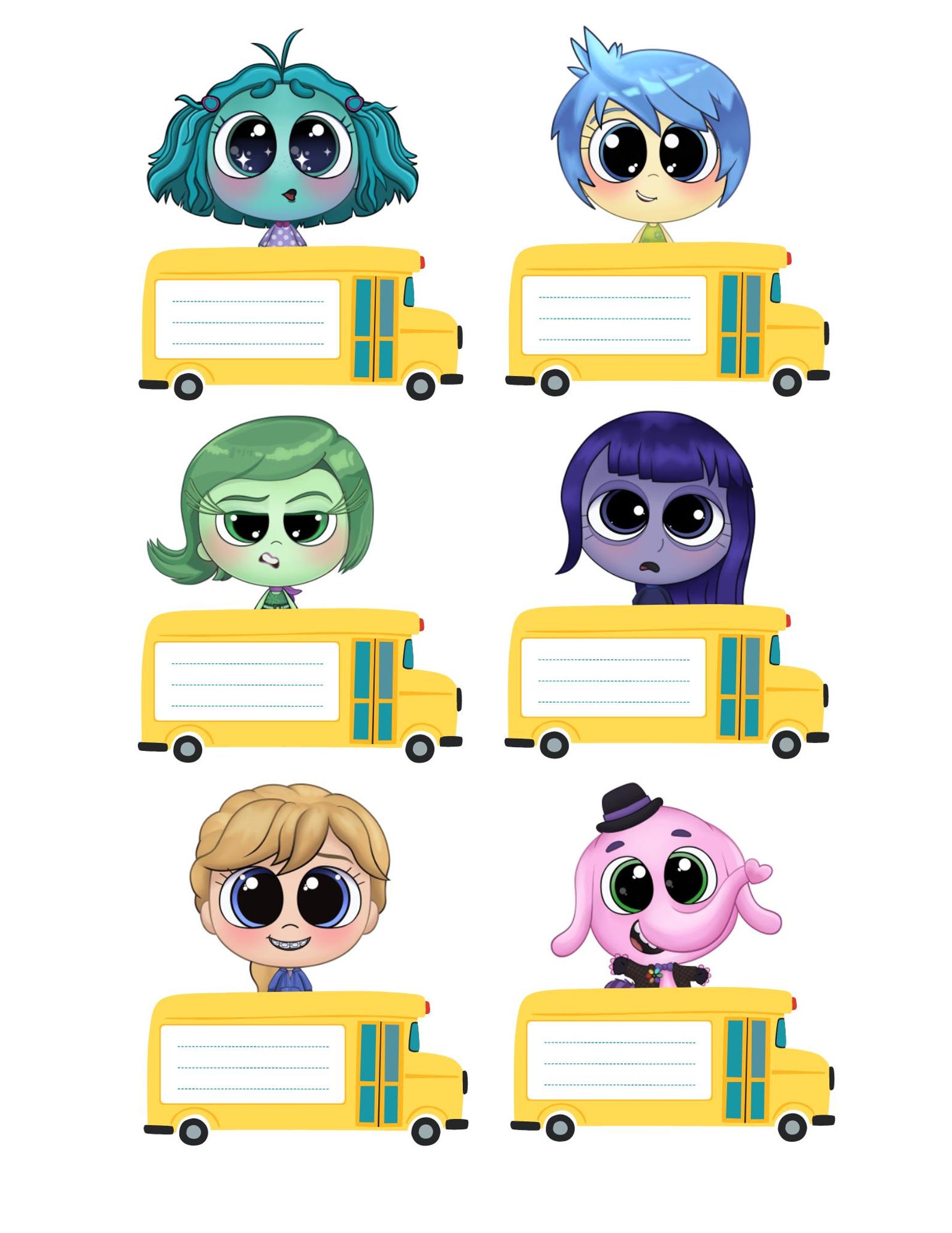 Inside Out 2 adesivos, Inside Out 2 PNG adesivos, Cute Inside Out 2 ...