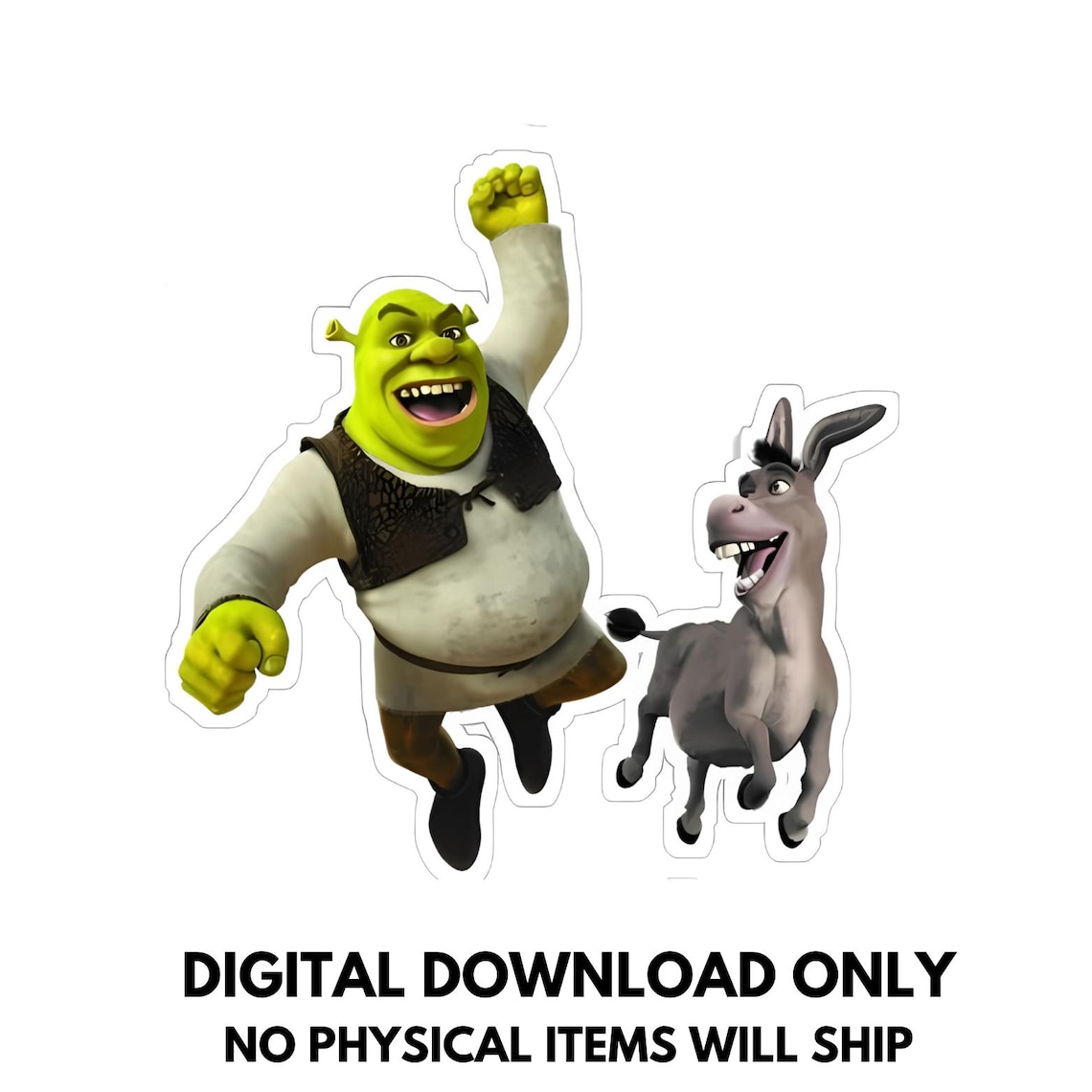 High Quality SHREK Stickers, Shrek PNG Stickers, Cute Shrek Stickers ...