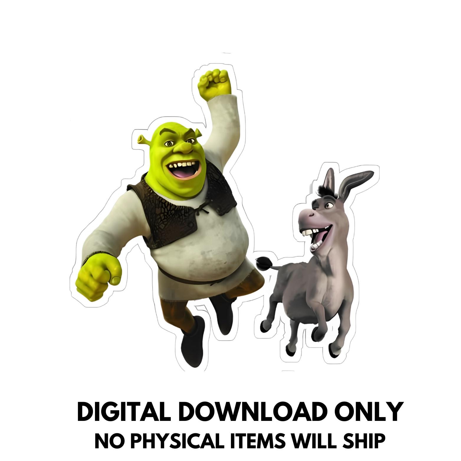 High Quality SHREK Stickers, Shrek PNG Stickers, Cute Shrek Stickers ...