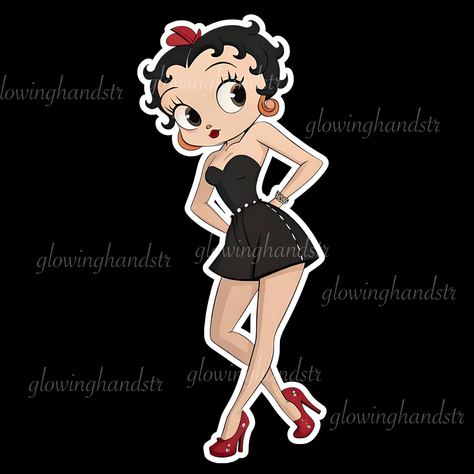 Betty Boop Images Have Been Recreated High-resolution PNG Files. Unique ...
