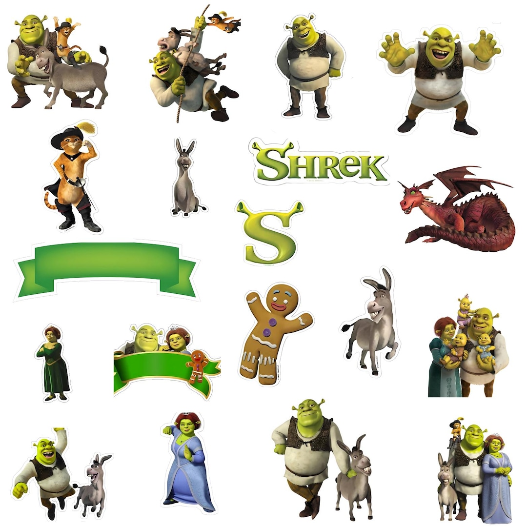 High Quality SHREK Stickers, Shrek PNG Stickers, Cute Shrek Stickers ...