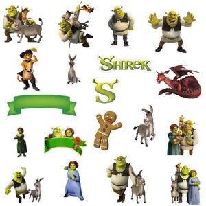 High Quality SHREK Stickers, Shrek PNG Stickers, Cute Shrek Stickers ...
