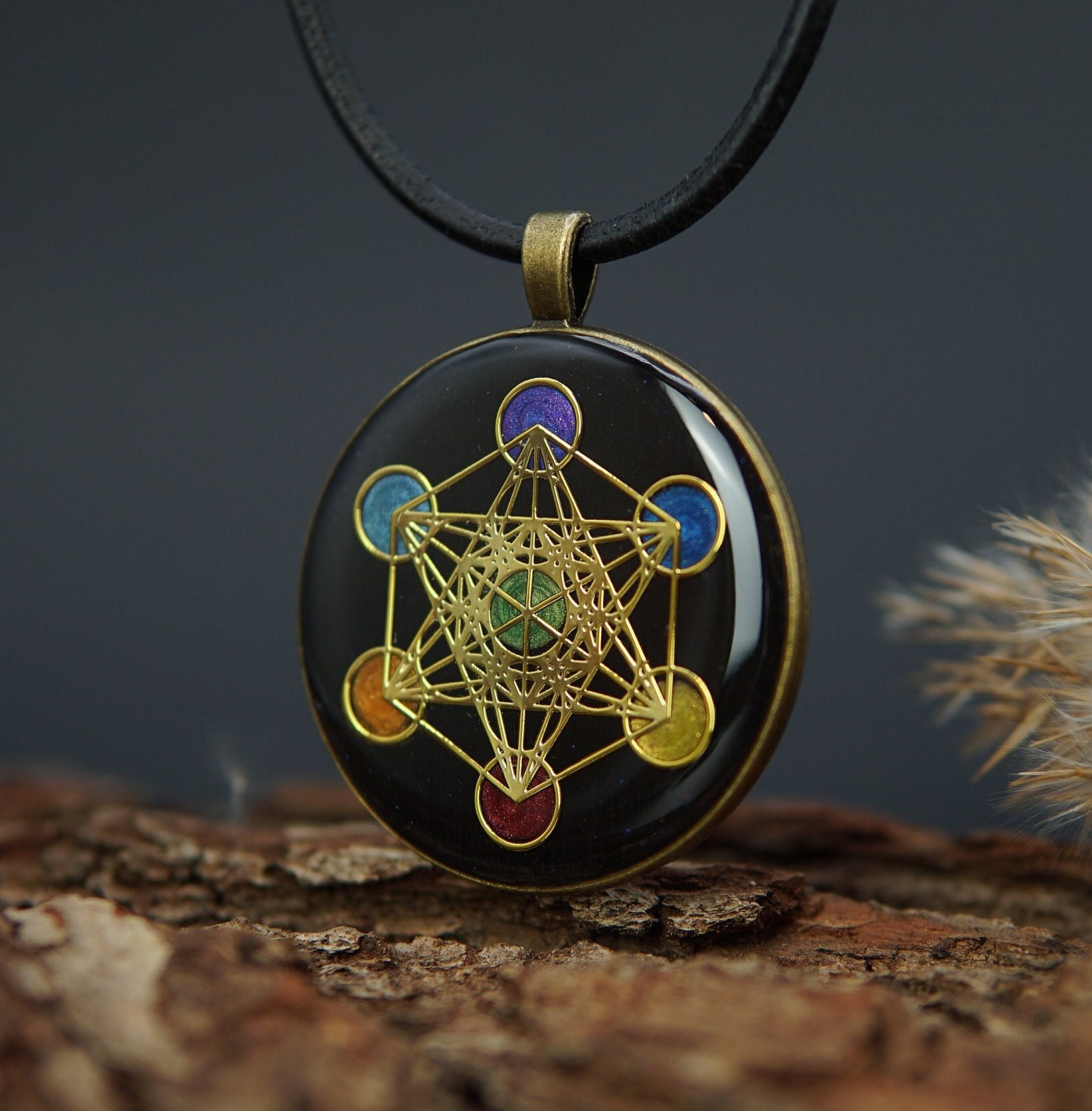 Metatron Symbol Orgonite Amulet Energy Pendant With Sacred Geometry ...