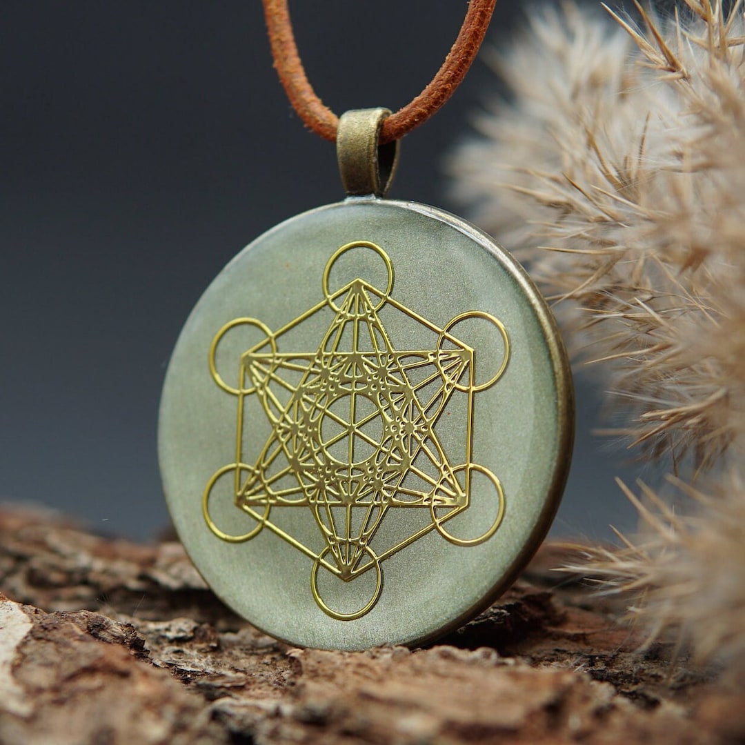 Orgonite Pendant With Metatron Symbol - Gift for Men and Women - Sacred ...