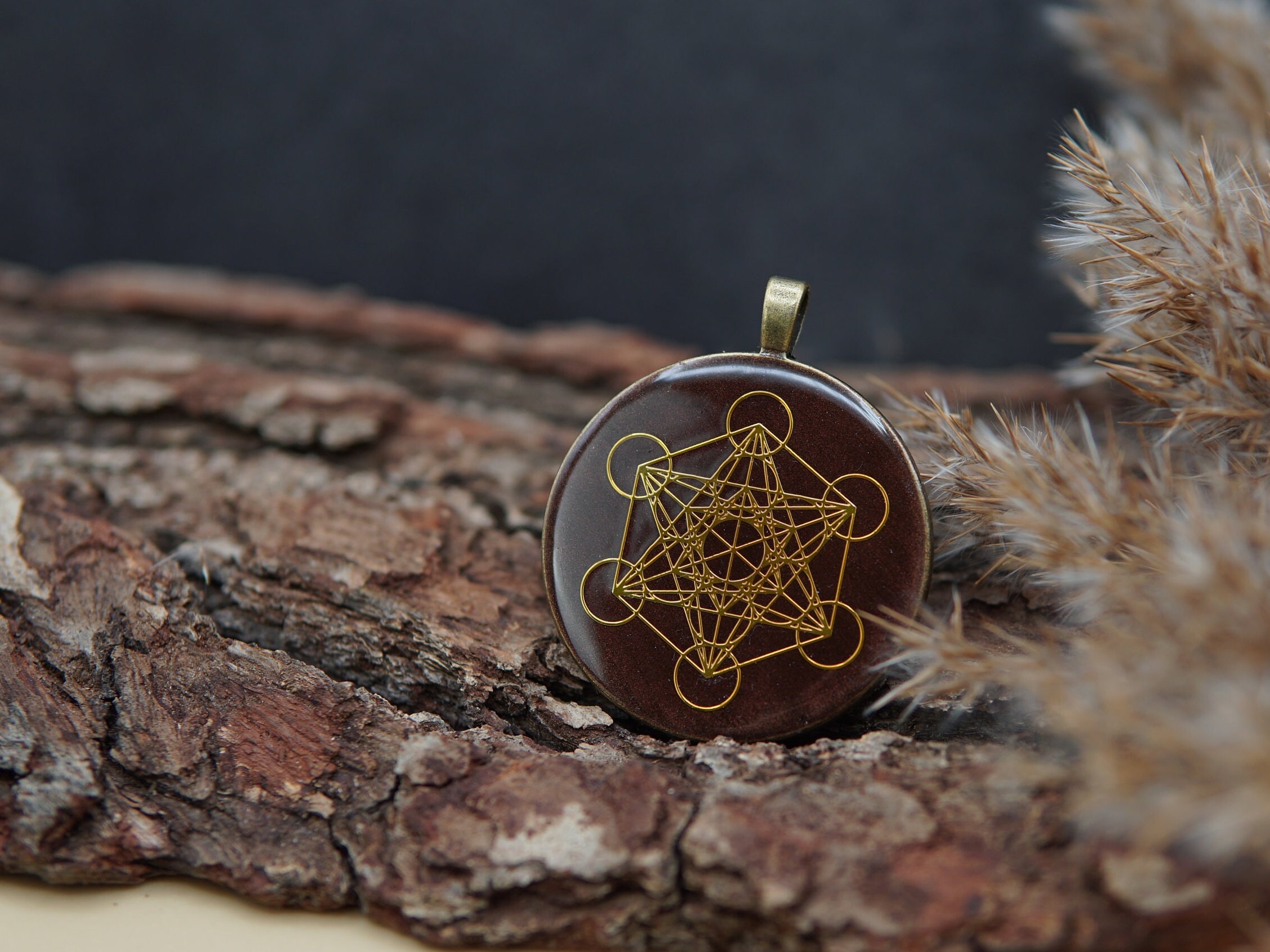 Amulet With Metatron Symbol Orgonite Energy Pendant Sacred Geometry ...