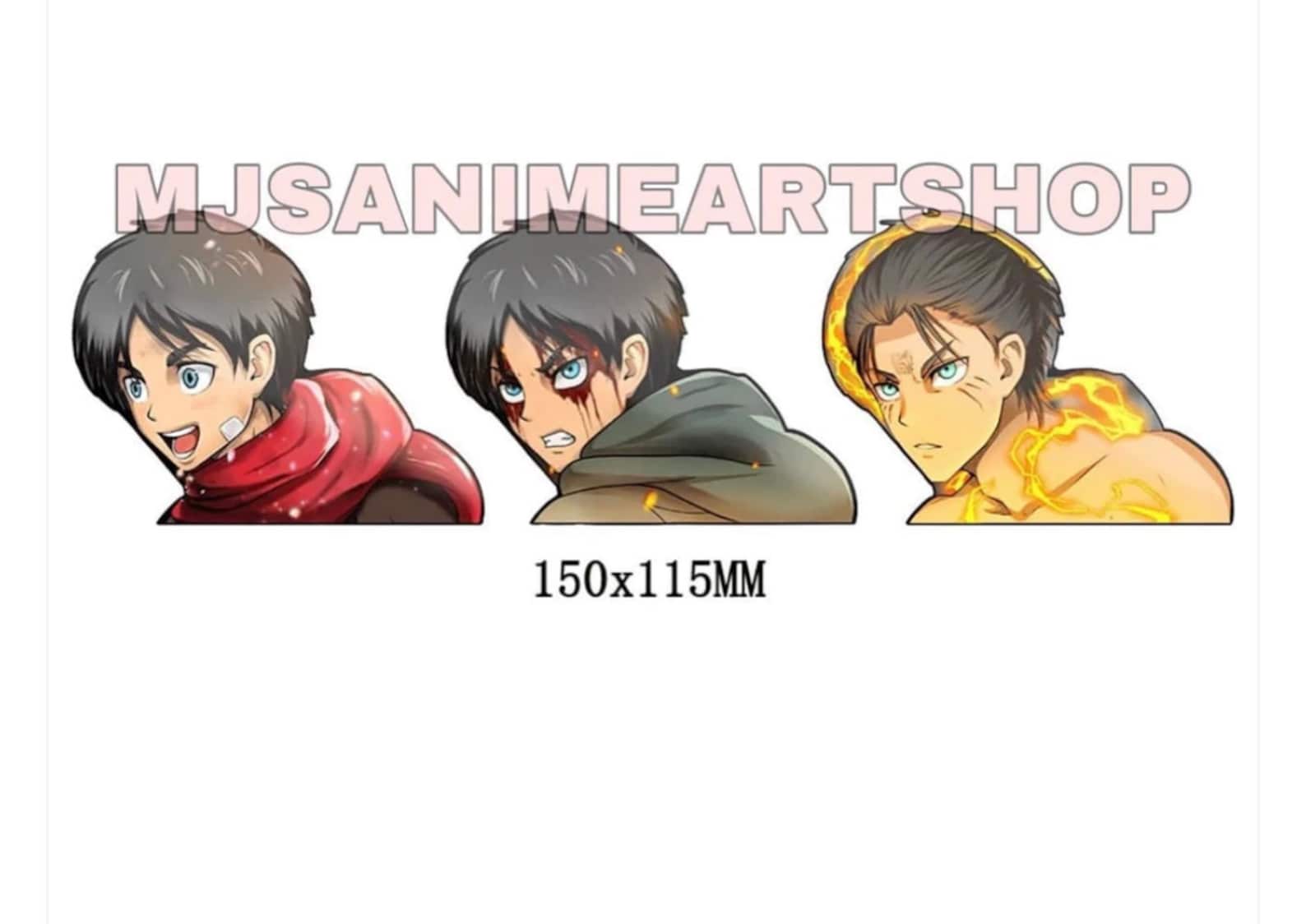 Tatakae Titan Anime Lenticular Motion Sticker - Etsy