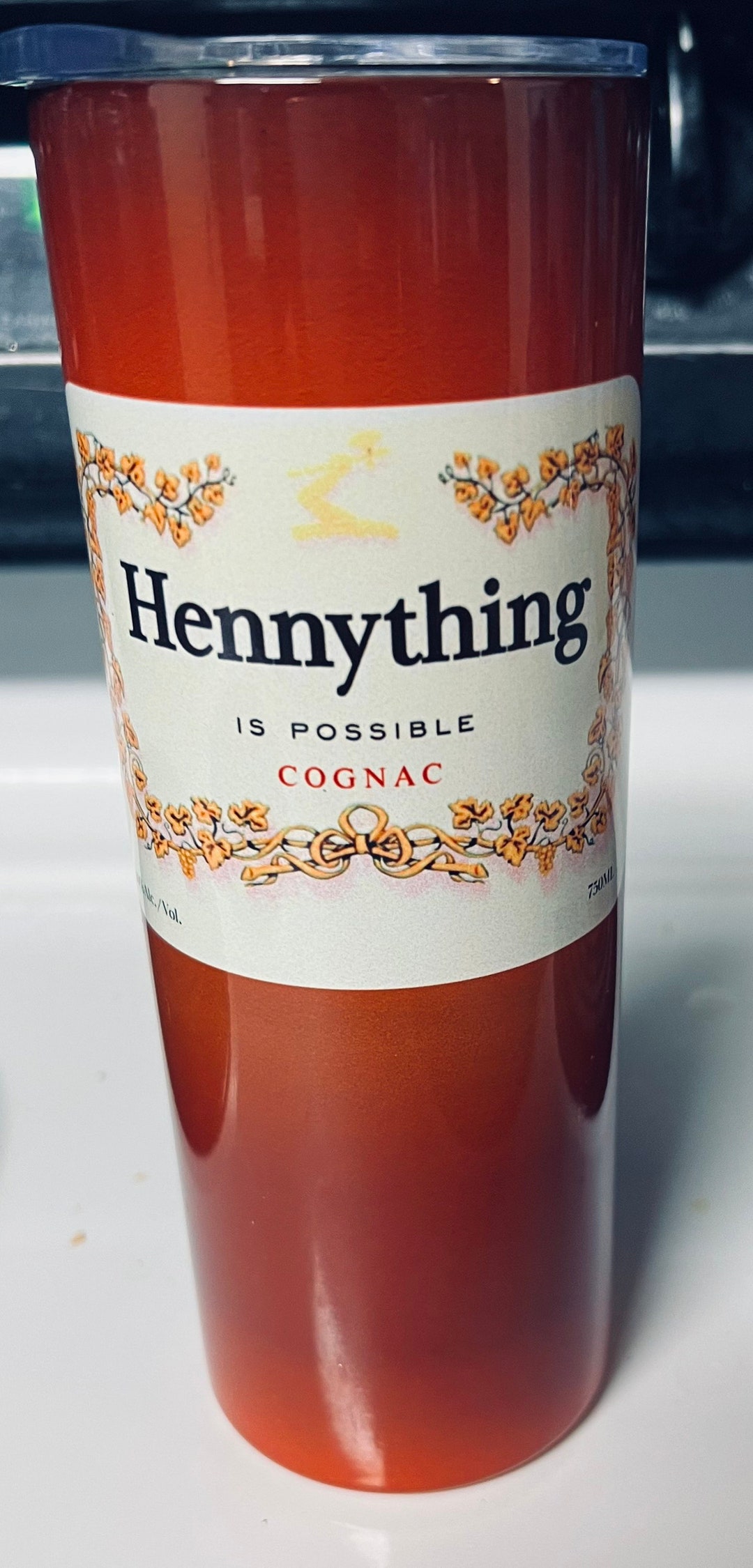 Hennessy Hennything is Possible Tumbler 20oz With Straw. - Etsy