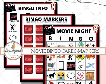 Movie Night Bingo - Etsy