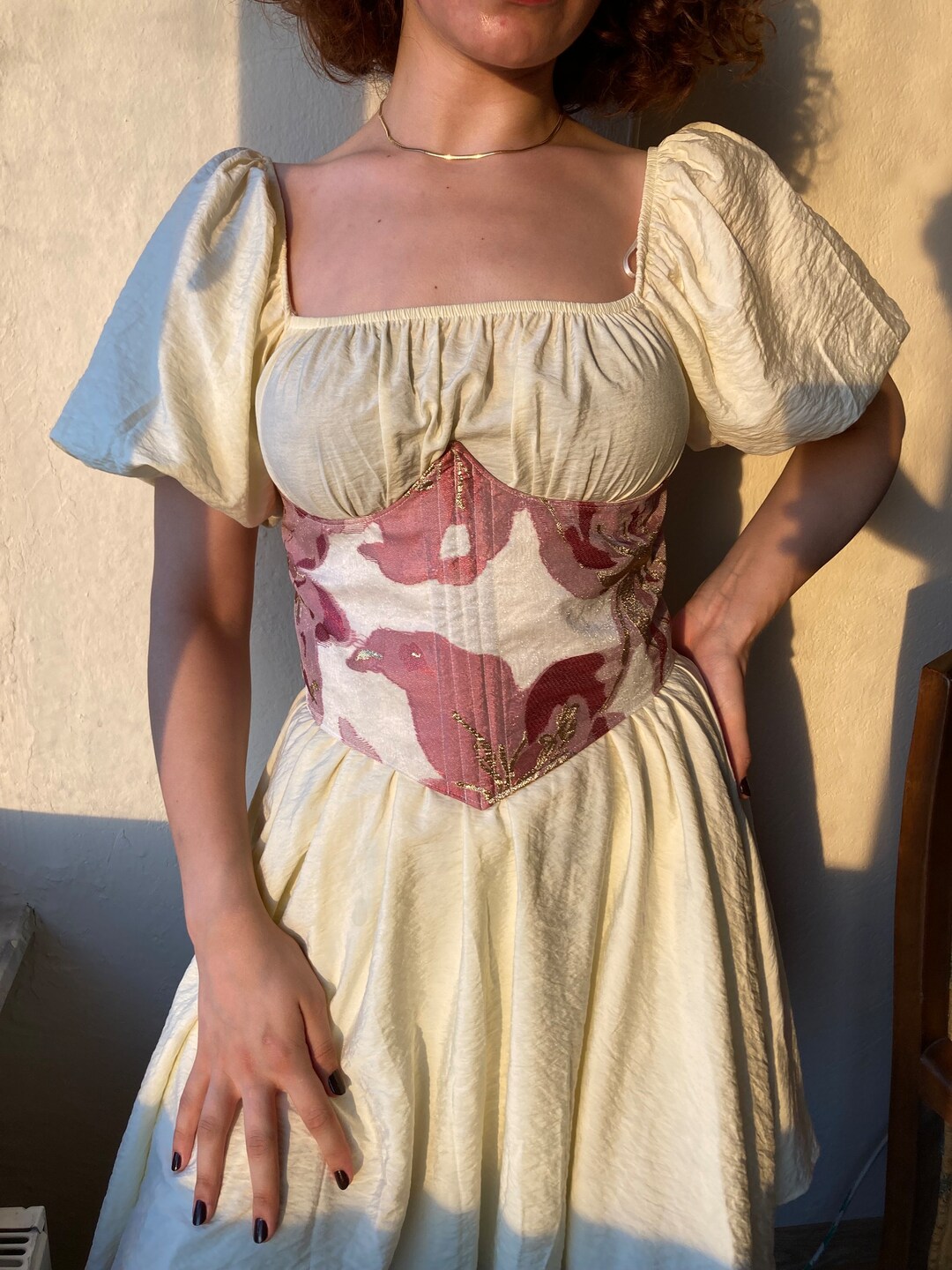 Pink Corset Top, Unique Corset,romantic Style Corset for Special ...