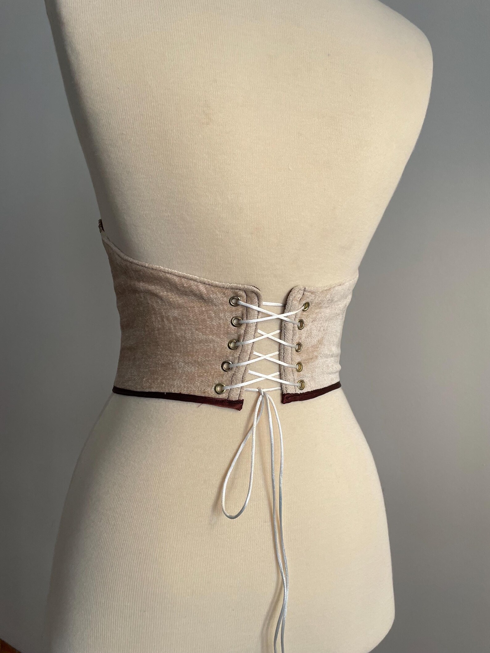 Baroque Floral Underbust Corset, Vintage Renaissance Waist Cincher ...
