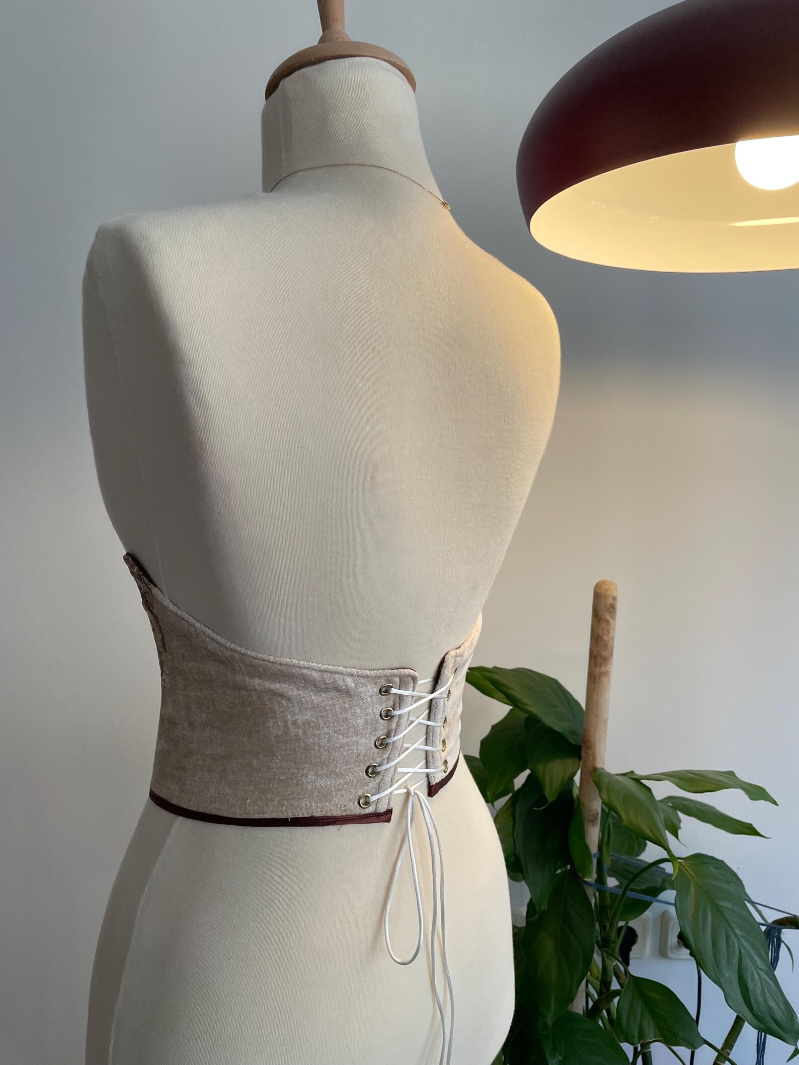 Baroque Floral Underbust Corset, Vintage Renaissance Waist Cincher ...