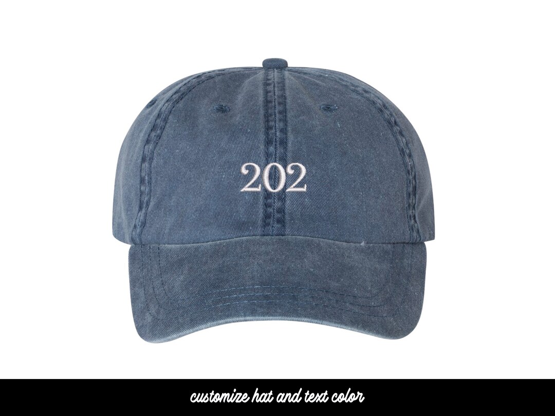 202 - Area Code - DC - Cities - Embroidered Cap - Etsy