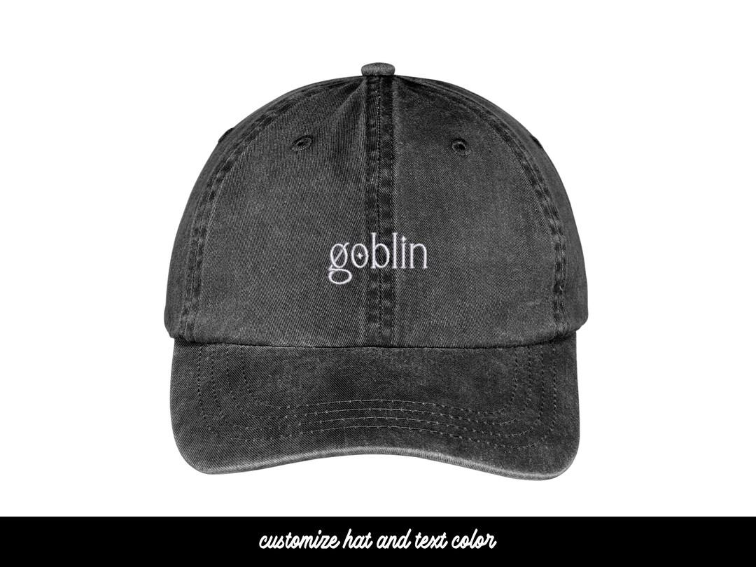 Goblin - Halloween - Spooky - Embroidered Cap - Etsy