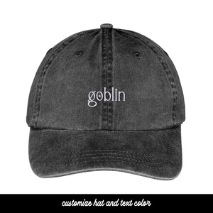 Goblin - Halloween - Spooky - Embroidered Cap - Etsy