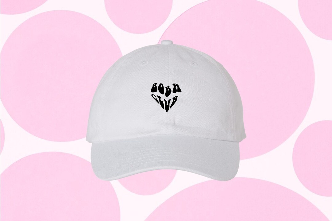 Boba Club Embroidered Hat | Bubble Tea Club Hat | Trendy Boba Hat ...