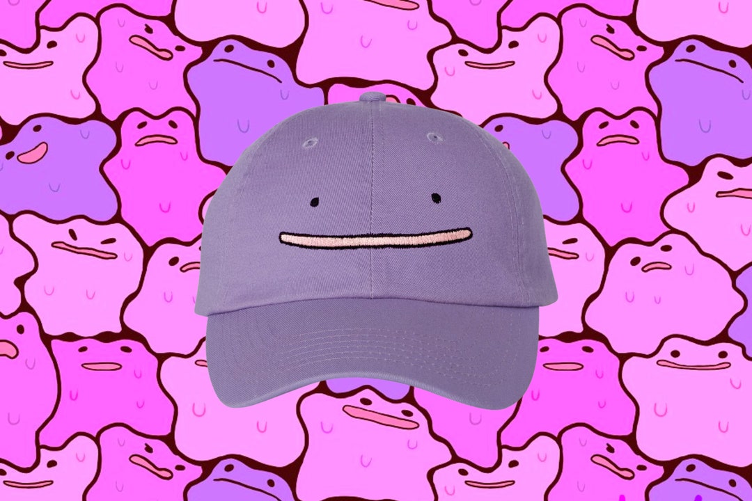 Ditto Face - Pokemon - Anime - Gaming - Video Game - Embroidered Hat - Etsy