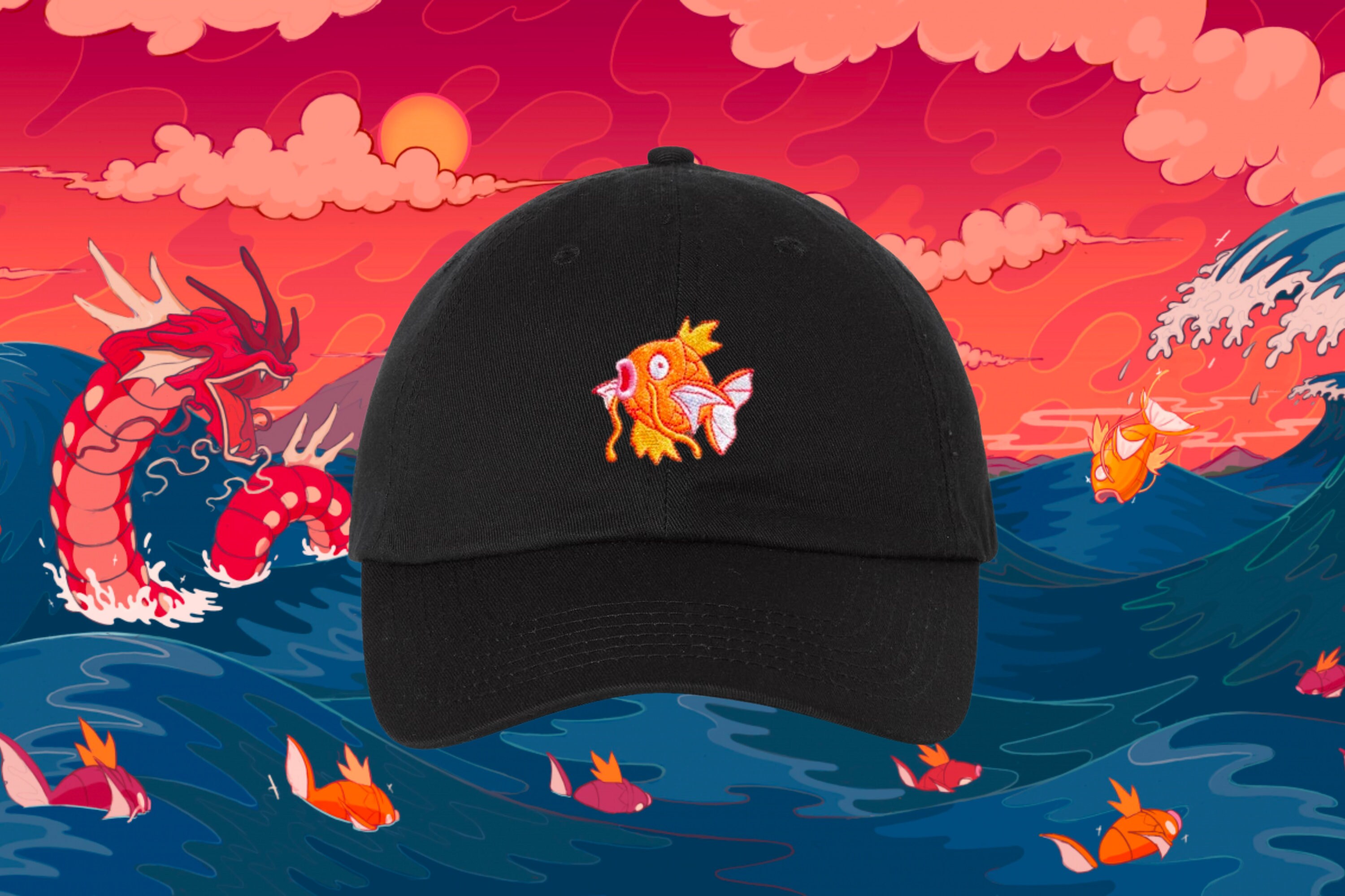 Magikarp Pokemon Anime Gamer Gaming Video Games Embroidered Hat - Etsy