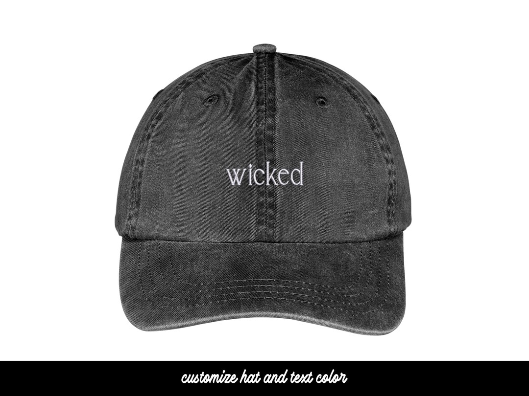 Wicked - Halloween - Spooky Season - Embroidered Cap - Etsy