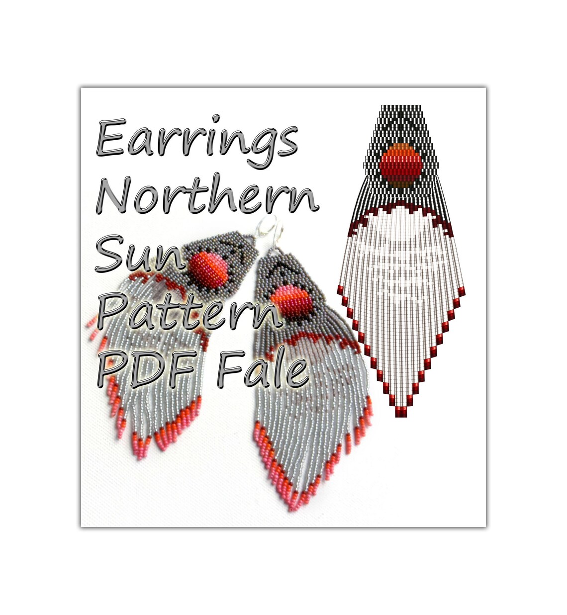 Earring Pattern Instant Download PDF Earrings Seed Bead - Etsy