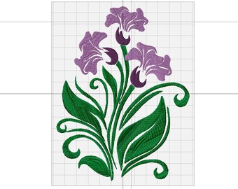 Flowers File Download Floral Machine Embroidery Machine Embroidery ...