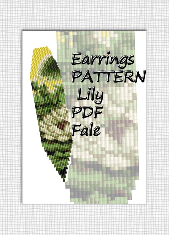 Earring Pattern Instant Download PDF Earrings Seed Bead - Etsy