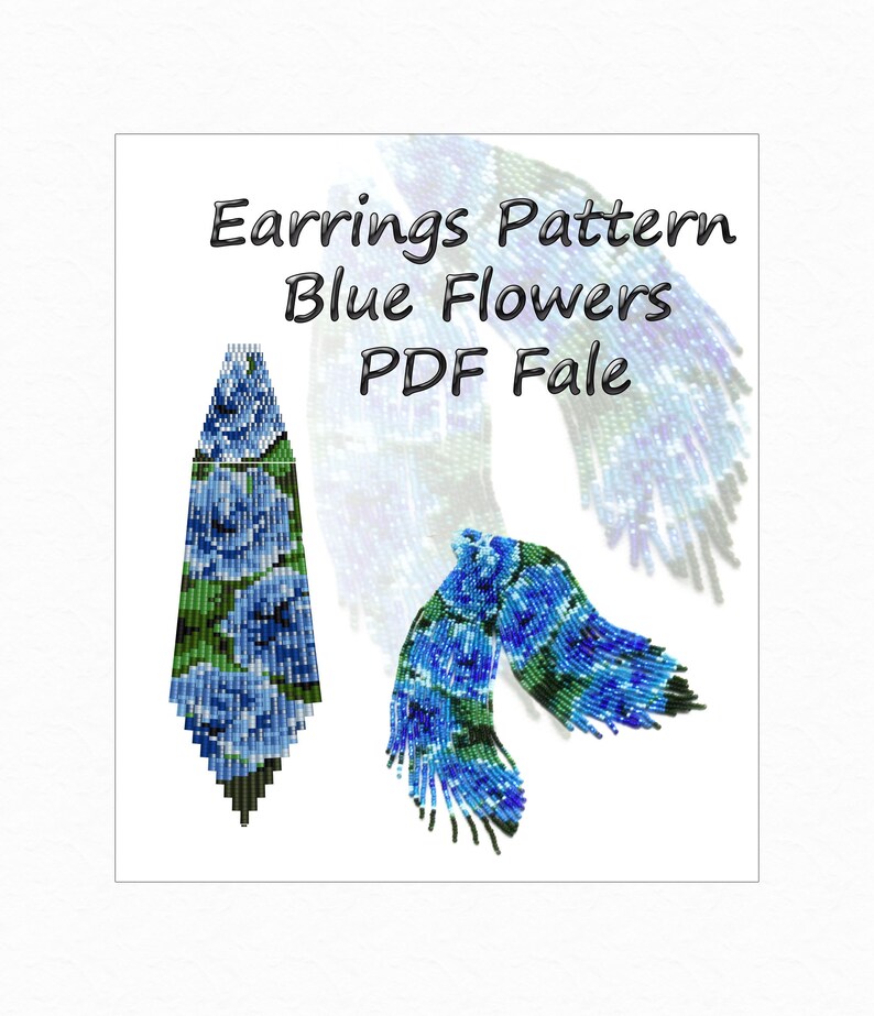 Earring Pattern Instant Download PDF Earrings Seed Bead - Etsy