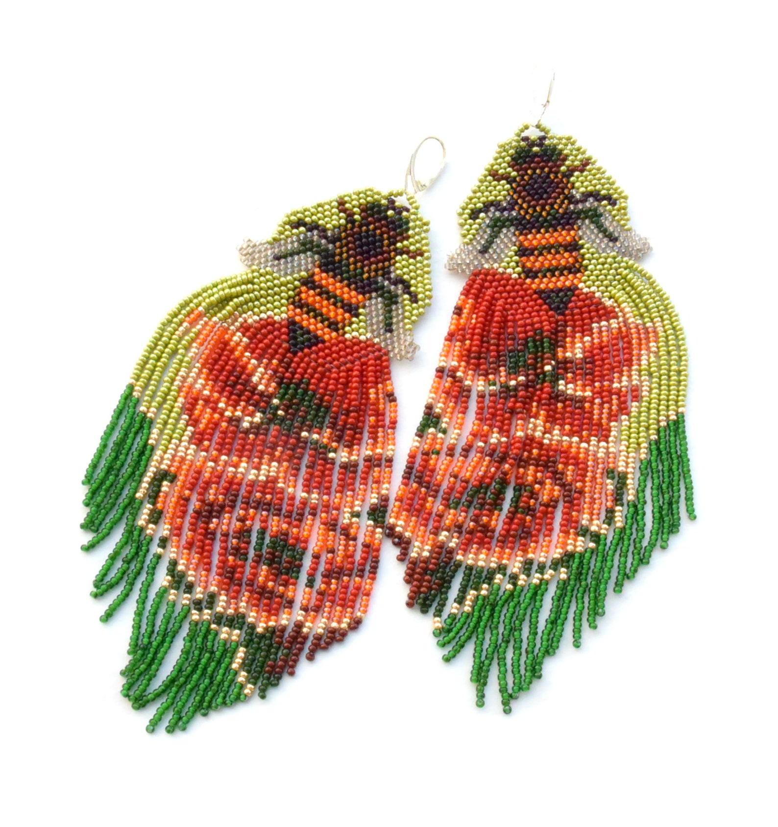 Brick Stitch Earring Pattern Instant Download PDF Earrings - Etsy