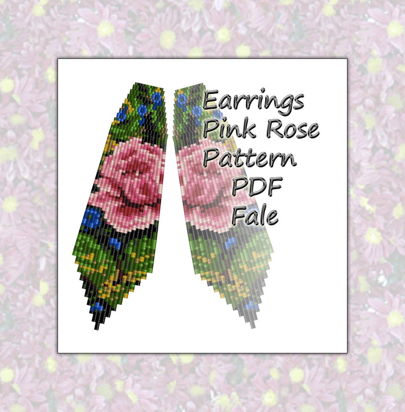 Earring Pattern Instant Download PDF Earrings Seed Bead - Etsy
