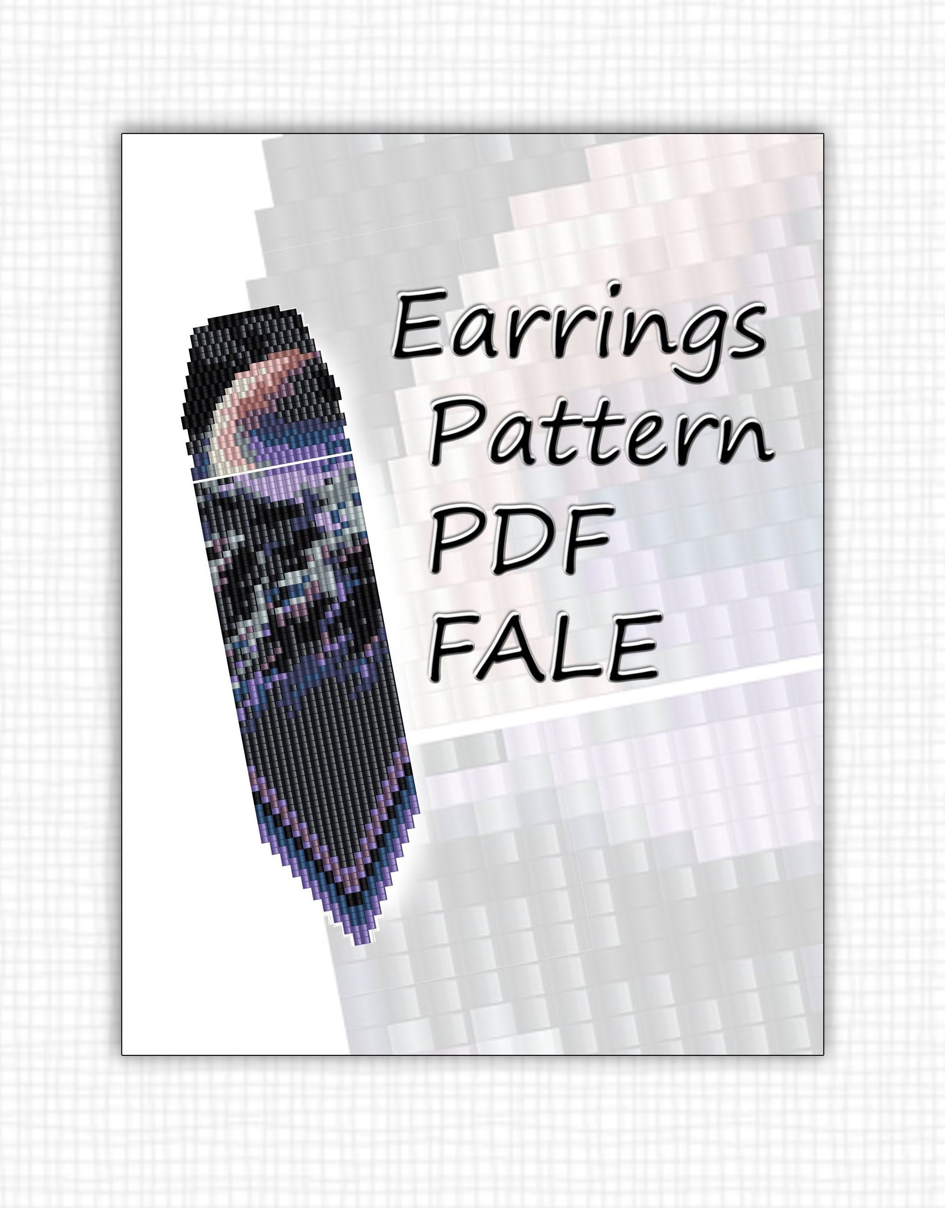 Earring Pattern Instant Download PDF Earrings Seed Bead - Etsy