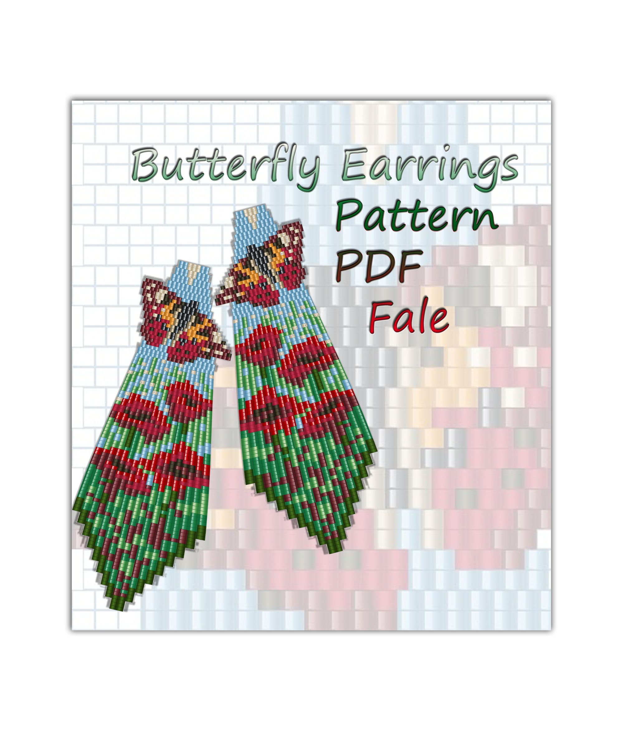 Earring Pattern Instant Download PDF Earrings Seed Bead - Etsy