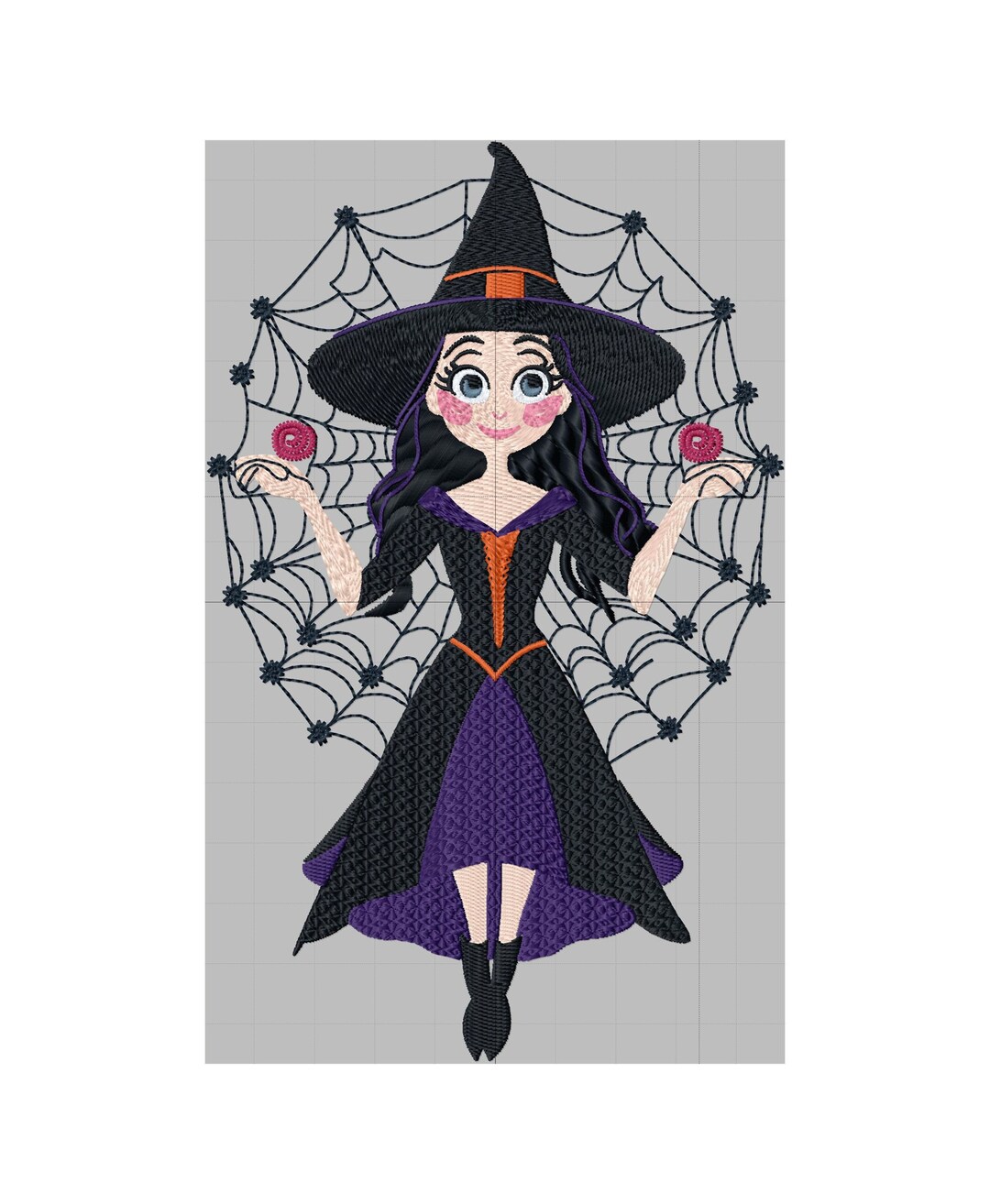 Machine Embroidery Design Halloween, Cobweb, Witch, File for Machine ...