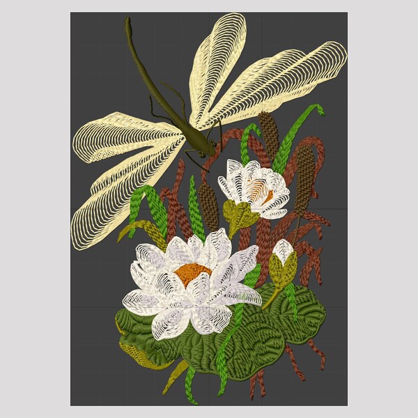 Dragonfly Embroidery - Etsy