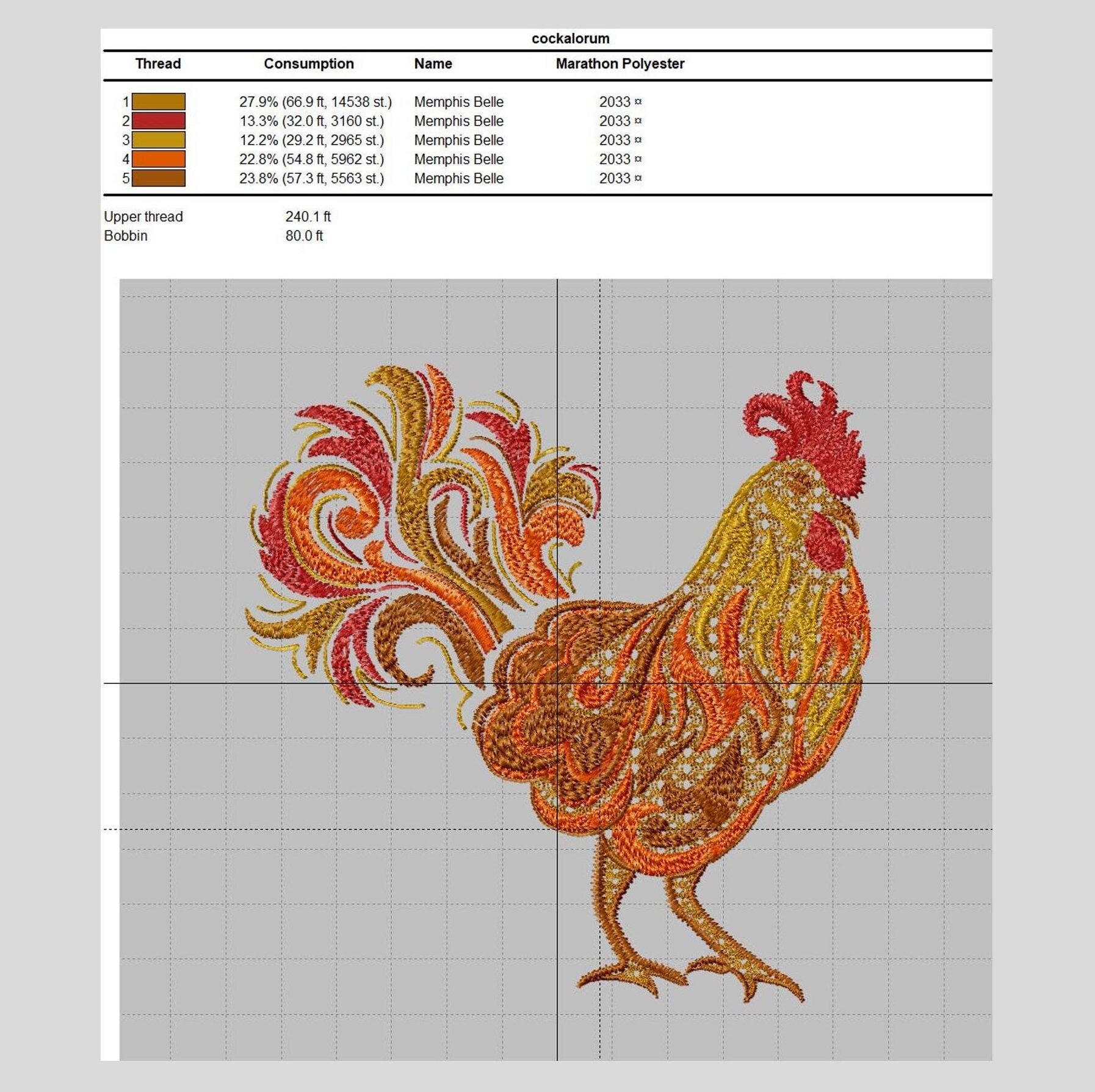 Cockerel Embroidery Design Machine Embroidery File Instant - Etsy