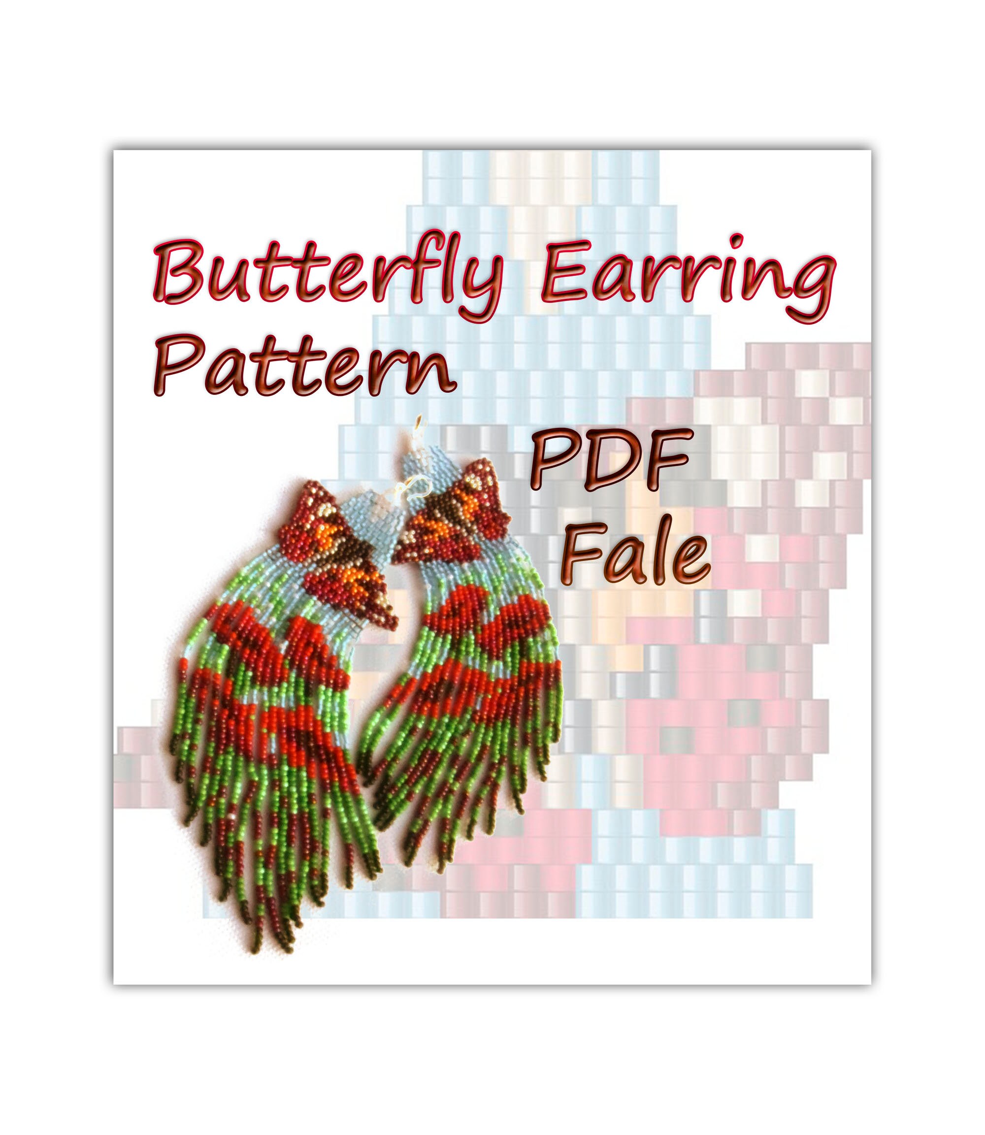 Earring Pattern Instant Download PDF Earrings Seed Bead - Etsy
