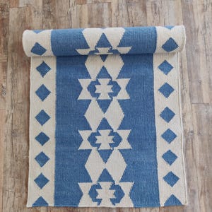 Handmade Kilim Wool Stair Runner Rug, Custom Bohemian Style Runner ...