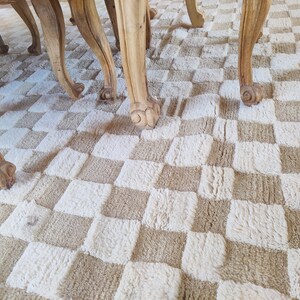 Home Décor Area Rug, Checkered Rug Runner, Moroccan Rug Large ...