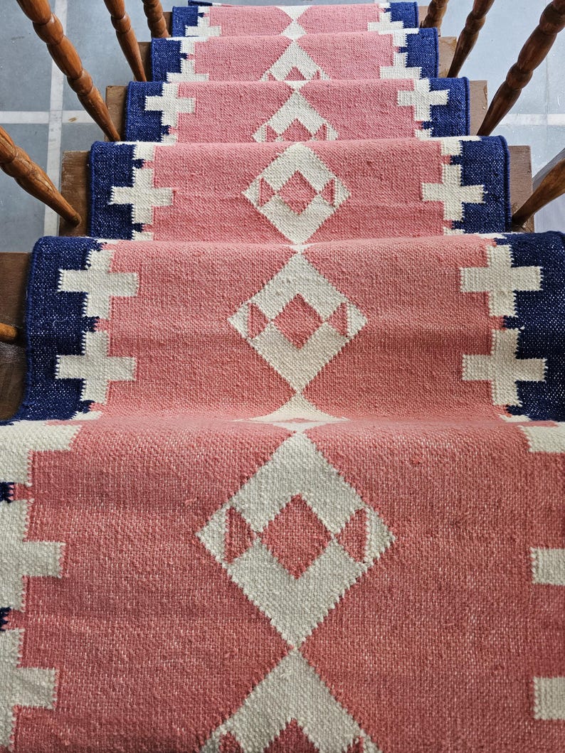 Handwoven Wool Rug Runner, Entryway, Stairs Runner Rug, Hallway Runner ...