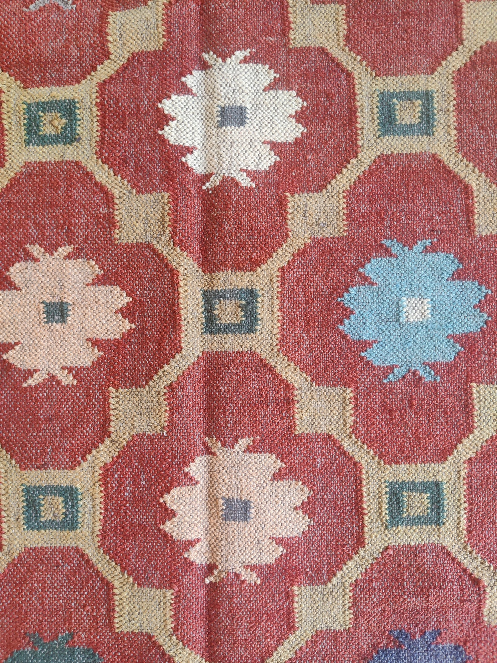 Handmade Wool Jute Rug, Greek Key Border Kilim Rug, Large 8x10ft ...