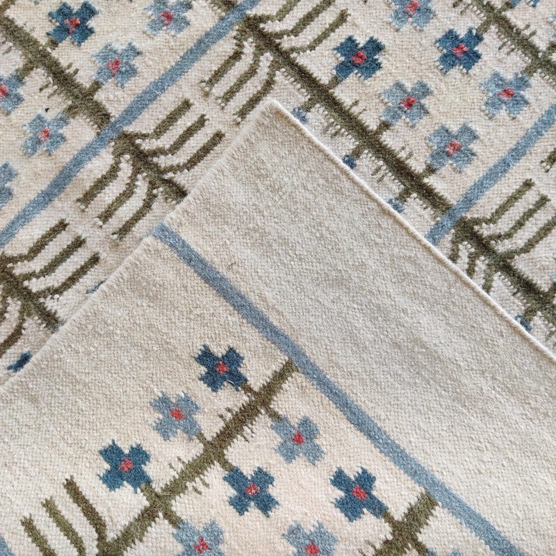 Flatweave Modern Wool Rug - Etsy