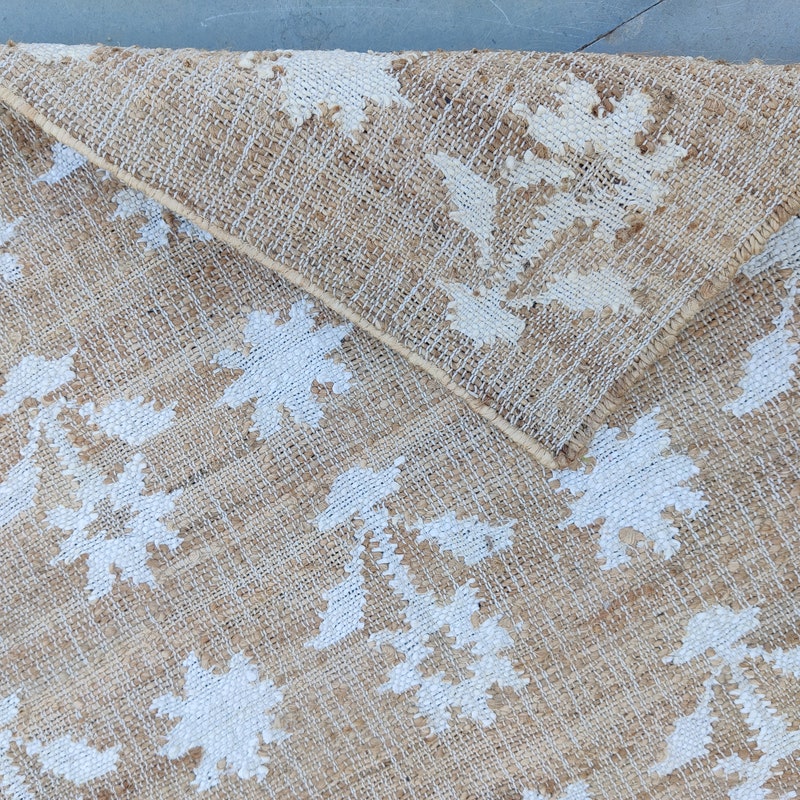 Jute Floral Rug - Etsy