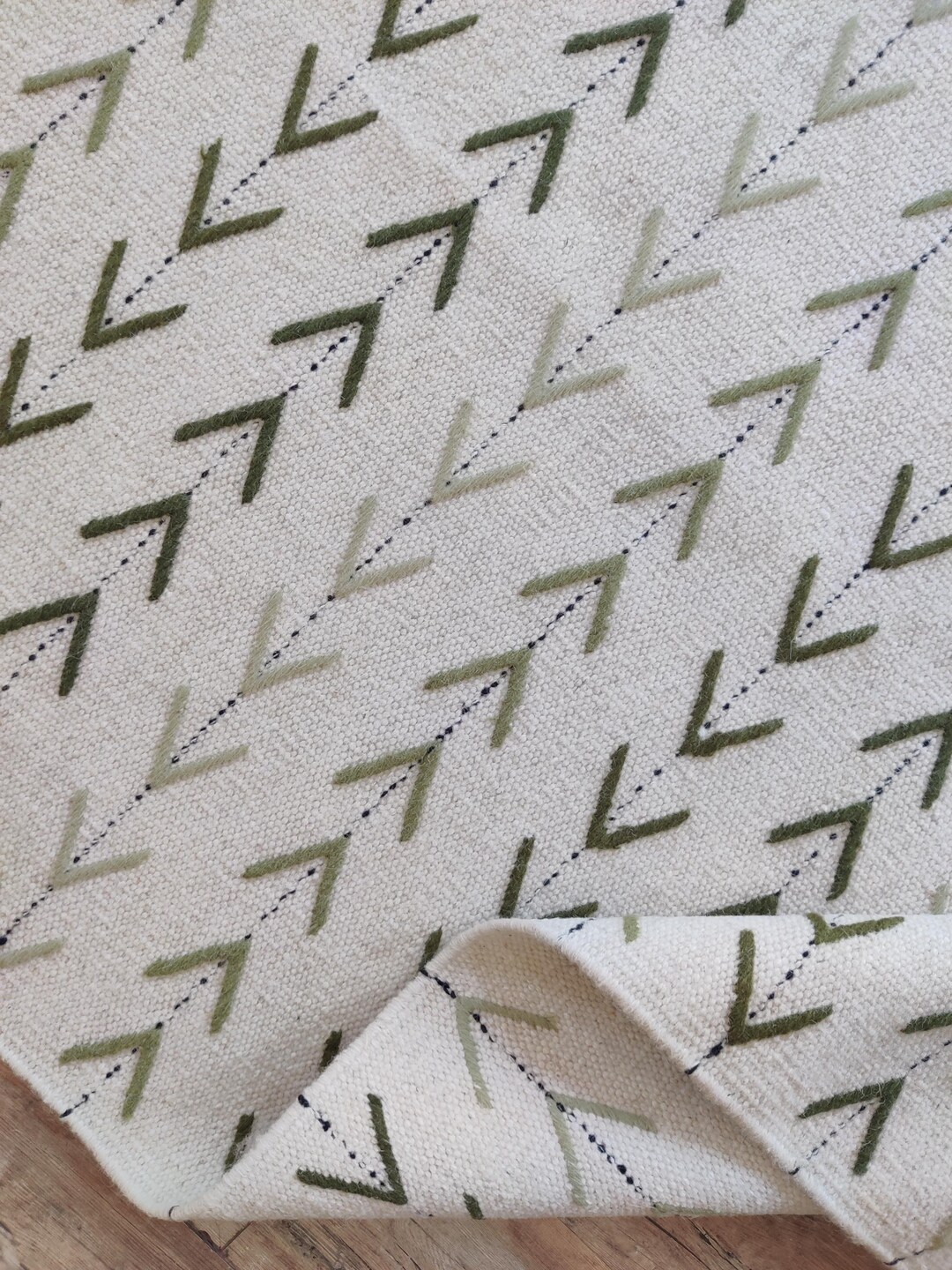Modern Chevron Pattern Carpet, Scandinavian Boho Area Rug, Reversible ...