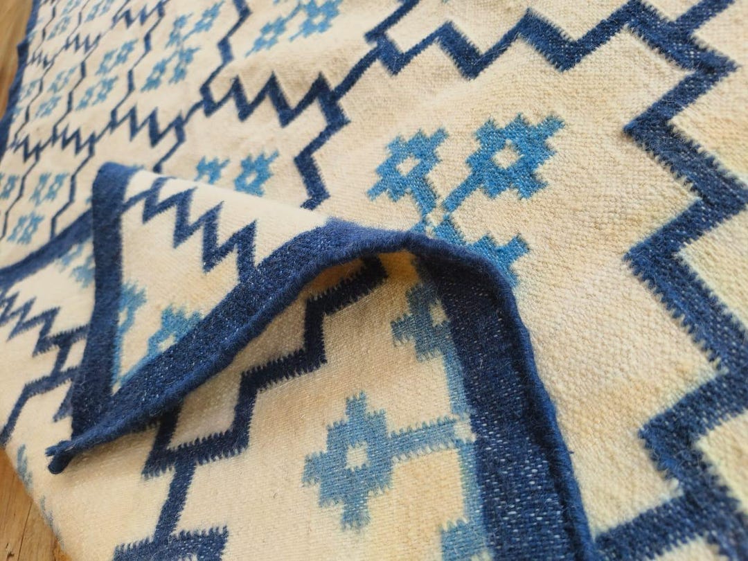 2X12 Ft Multicolor Wool Runner, Handmade Wool Runner, Kilim Rug ...