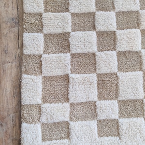 Home Décor Area Rug, Checkered Rug Runner, Moroccan Rug Large ...